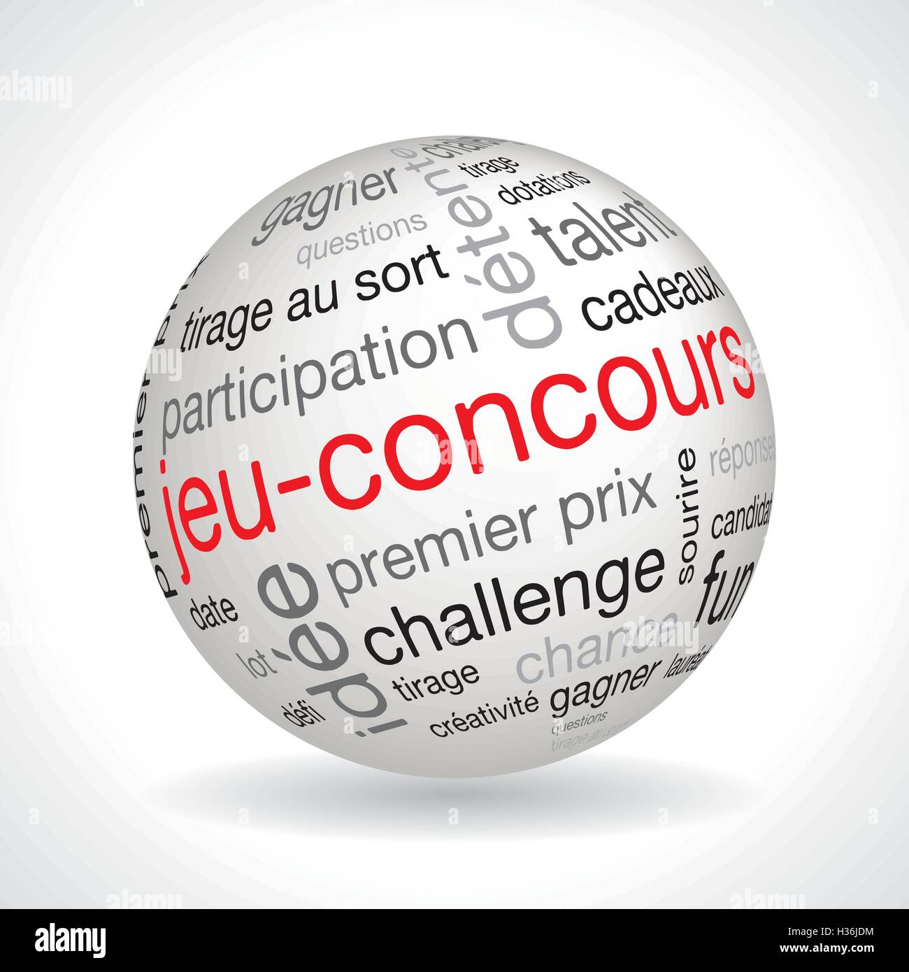 French contest theme sphere vector with keywords Stock Vector Image ...