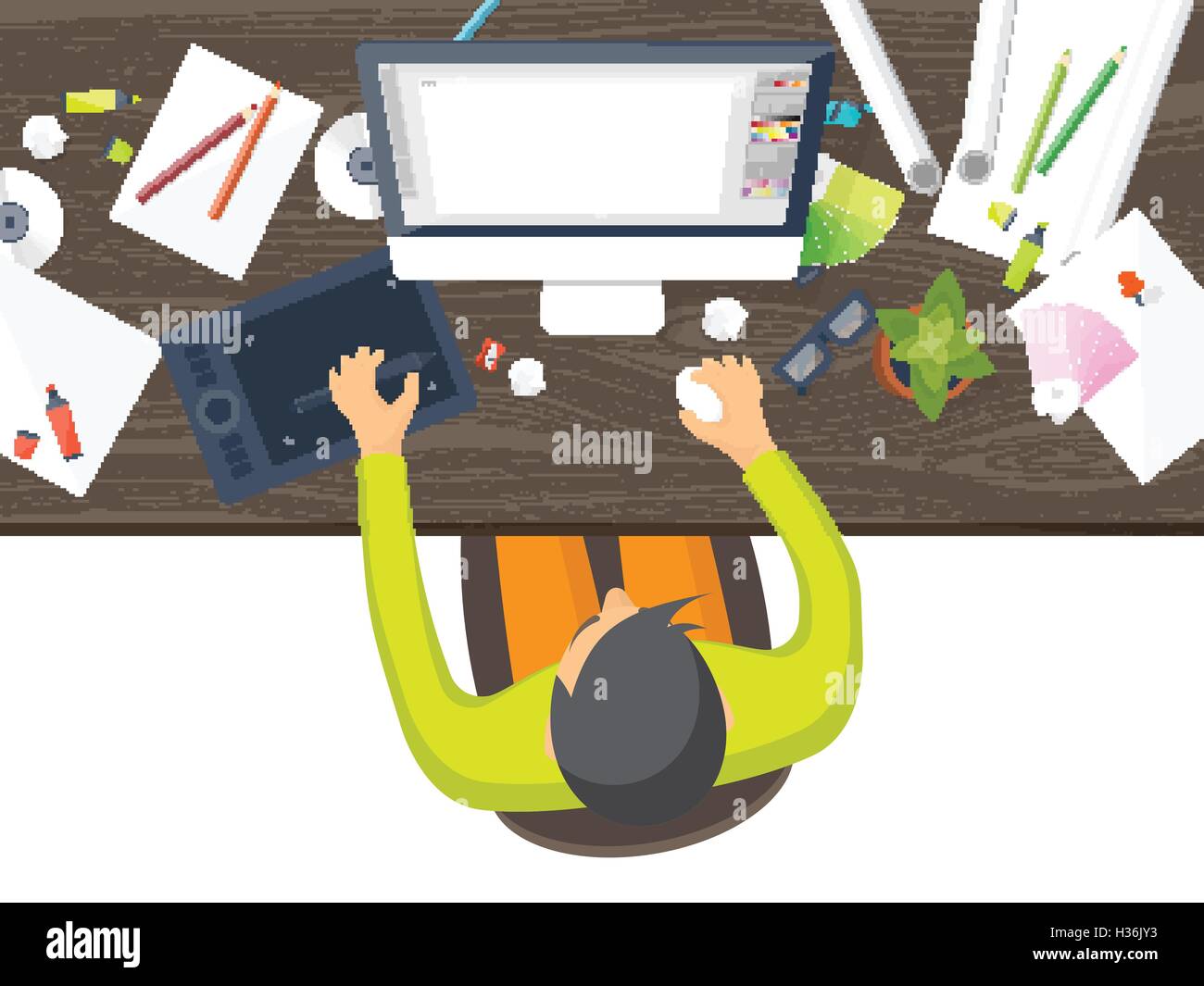 Graphic web design. Drawing and painting. Development. Illustration ...