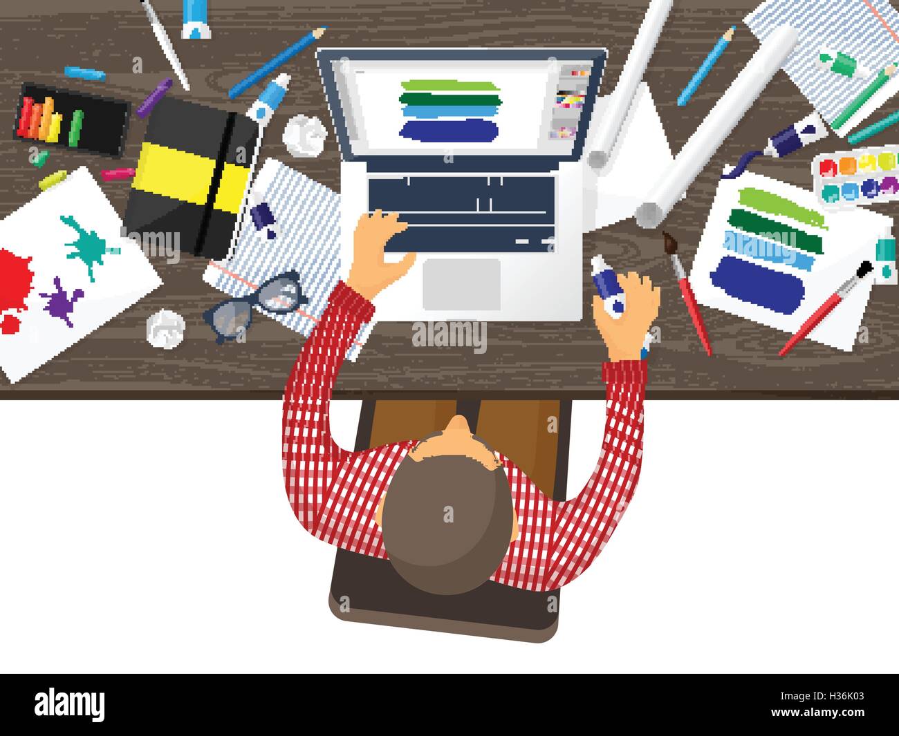 Graphic web design. Drawing and painting. Development. Illustration ...