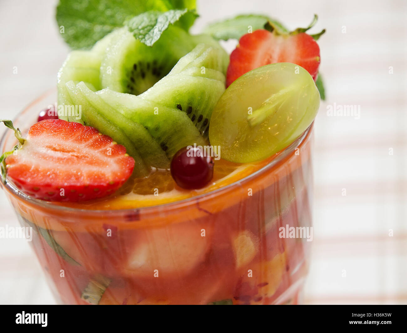 fruit cocktail salad Stock Photo - Alamy