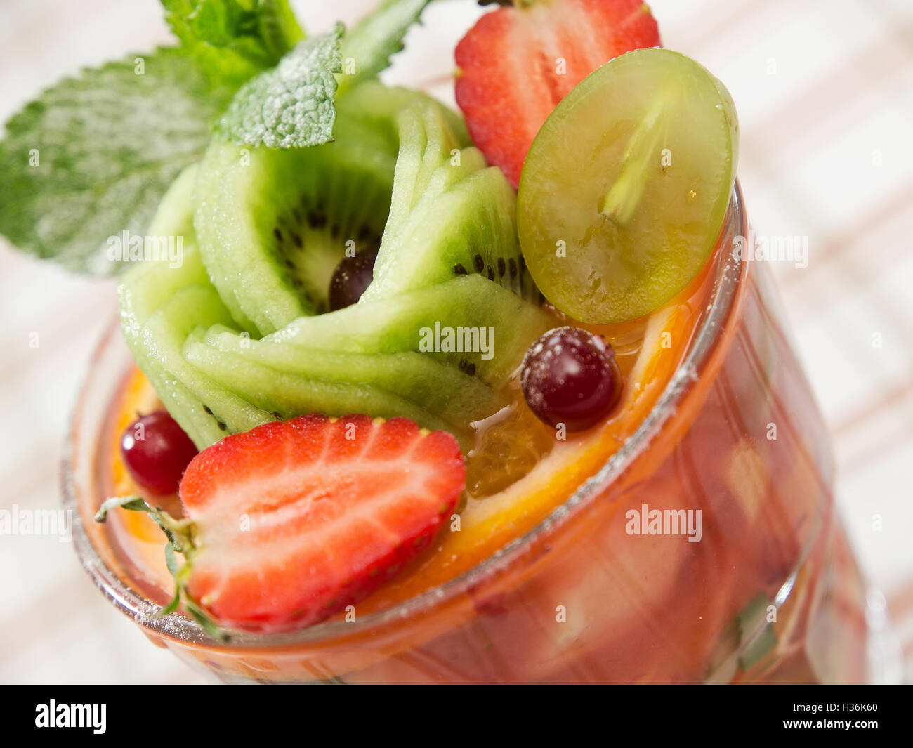 fruit cocktail salad Stock Photo - Alamy