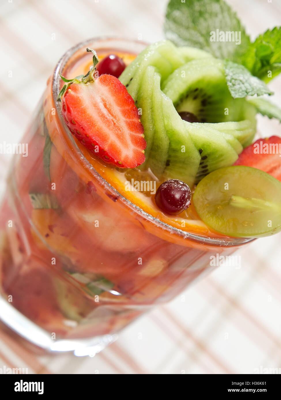 fruit cocktail salad Stock Photo - Alamy