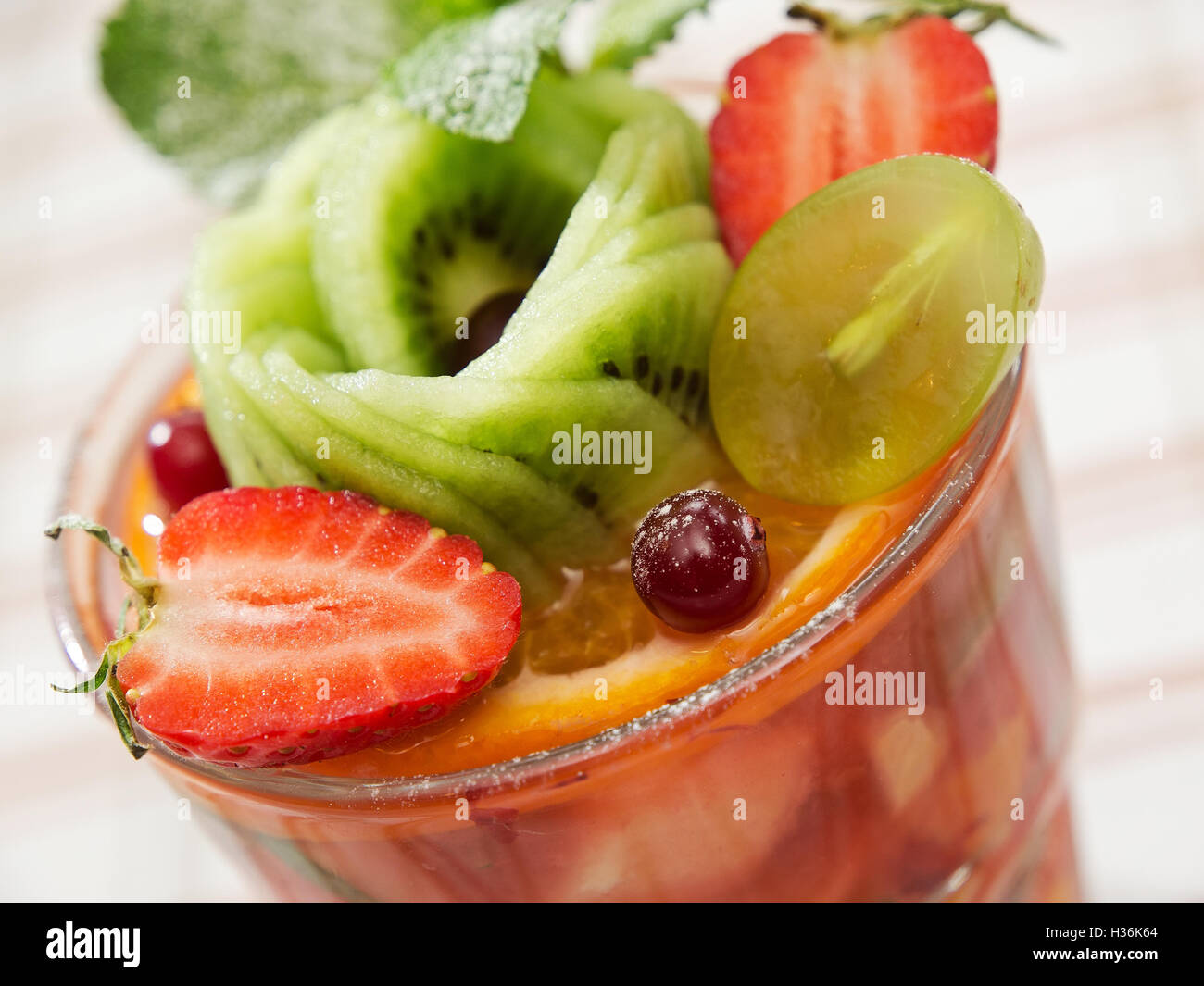 fruit cocktail salad Stock Photo - Alamy