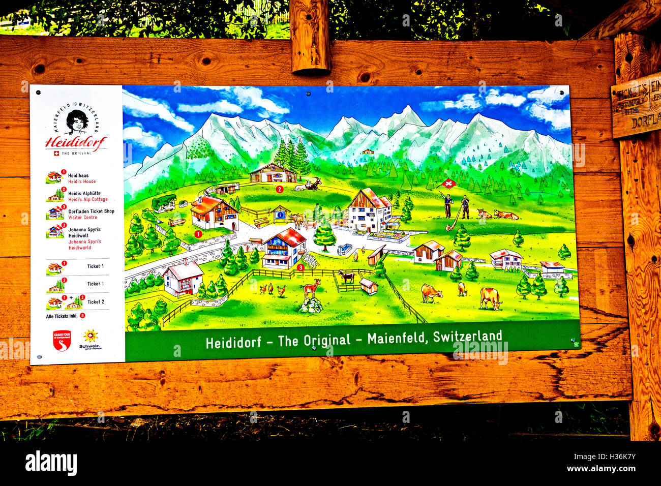 Heidiland near Maienfeld, Switzerland, Graubuenden; Heidiland, Schweiz ...