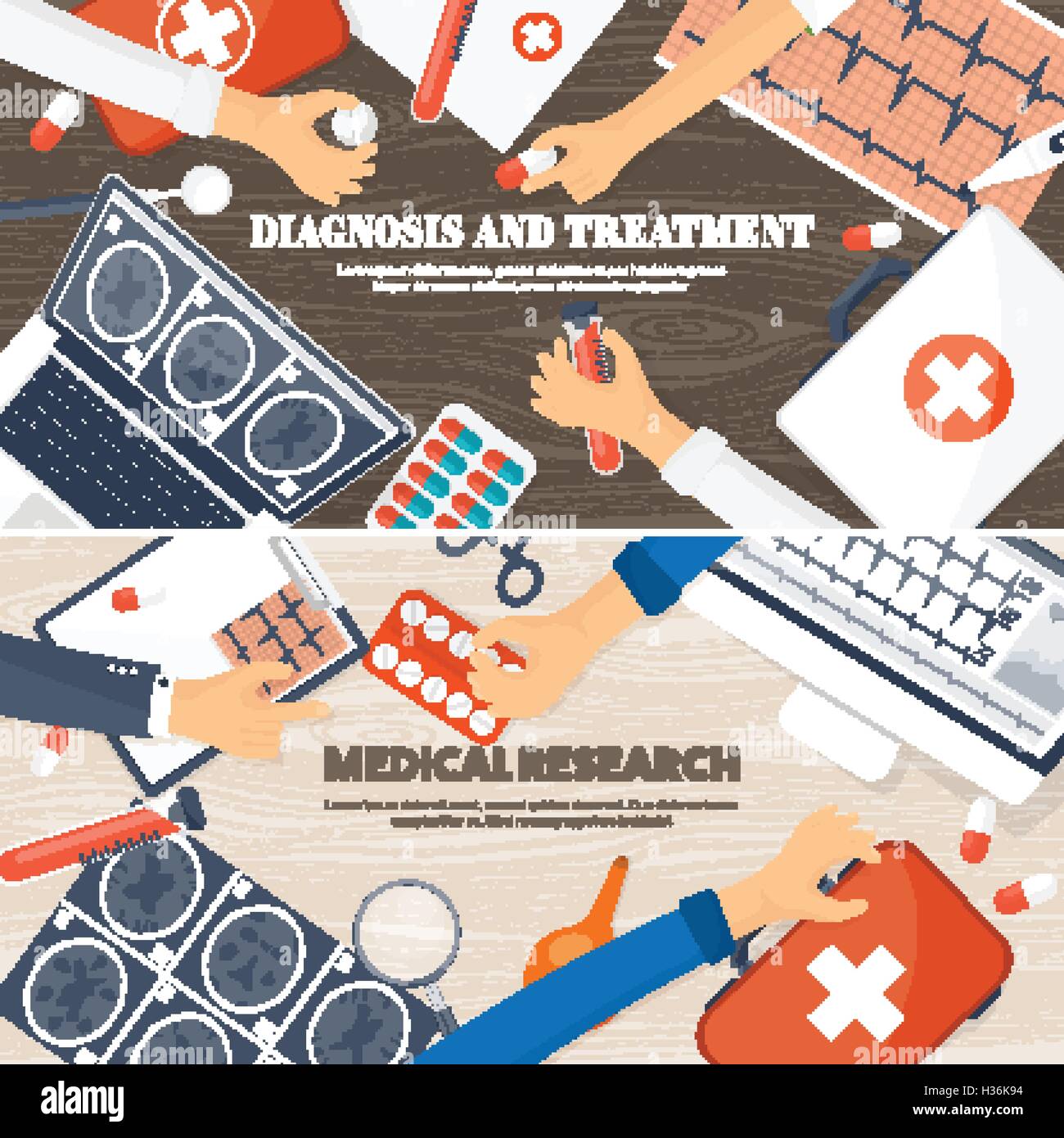 Medical flat background. Health care,first aid,research, cardiology ...