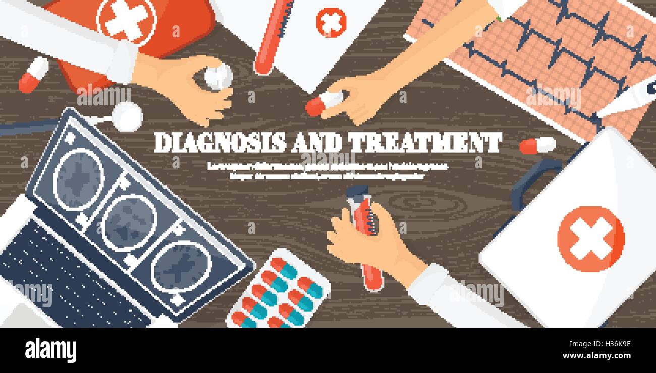 Medical flat background. Health care,first aid,research, cardiology ...