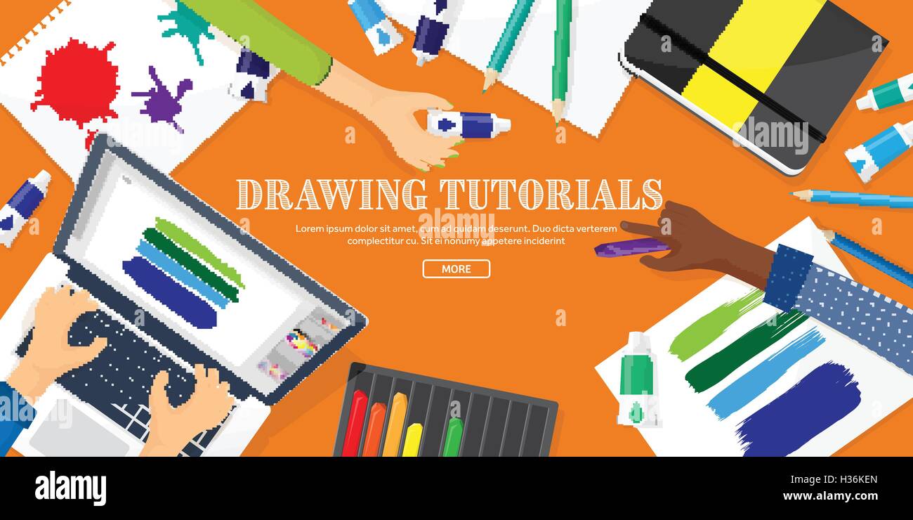 Graphic web design. Drawing and painting. Development. Illustration ...