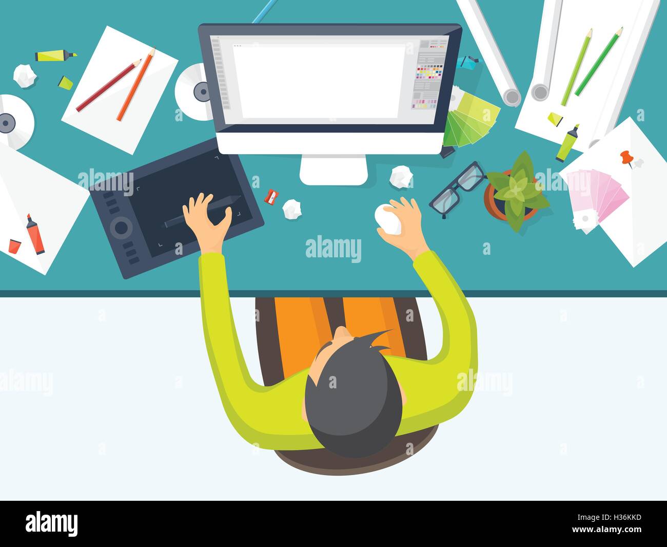 Graphic web design. Drawing and painting. Development. Illustration ...