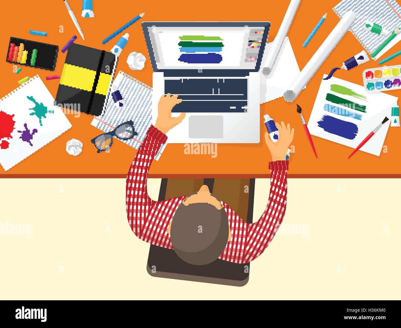 Graphic web design. Drawing and painting. Development. Illustration ...