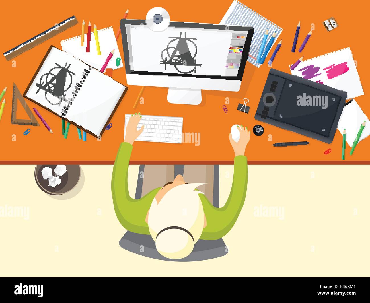 Graphic web design. Drawing and painting. Development. Illustration ...