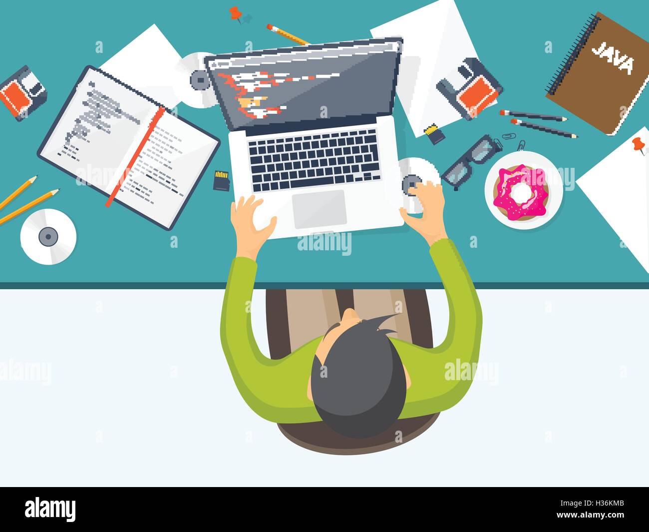 Programmingcoding Flat Computing Background Code Hardwaresoftware