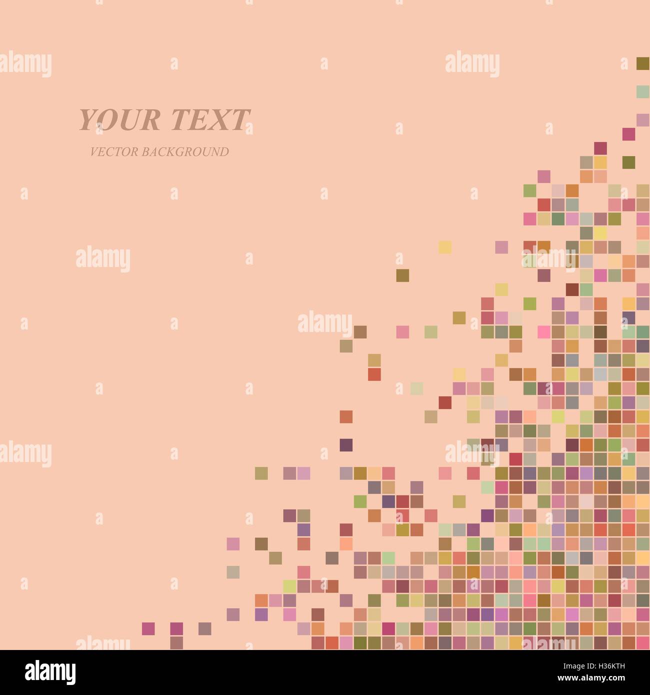 Abstract pixel square pattern background design Stock Vector Image & Art - Alamy