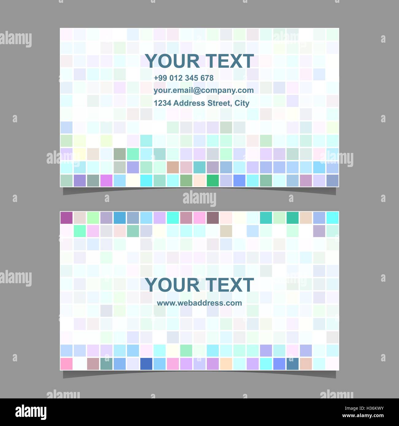 Colorful digital business card template design Stock Vector Image & Art ...