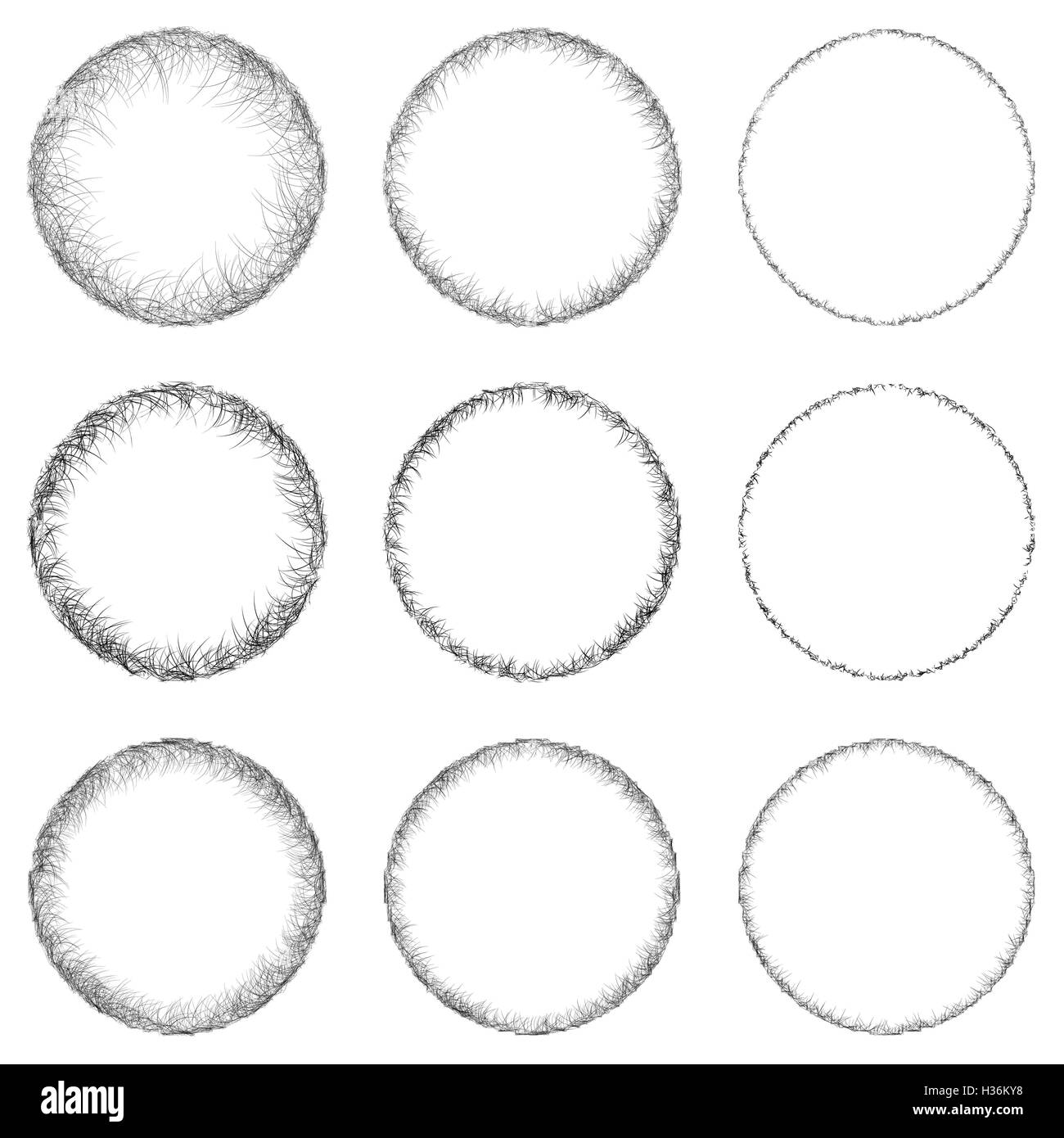 Sketch Circle Design Element Set Stock Vector Image And Art Alamy