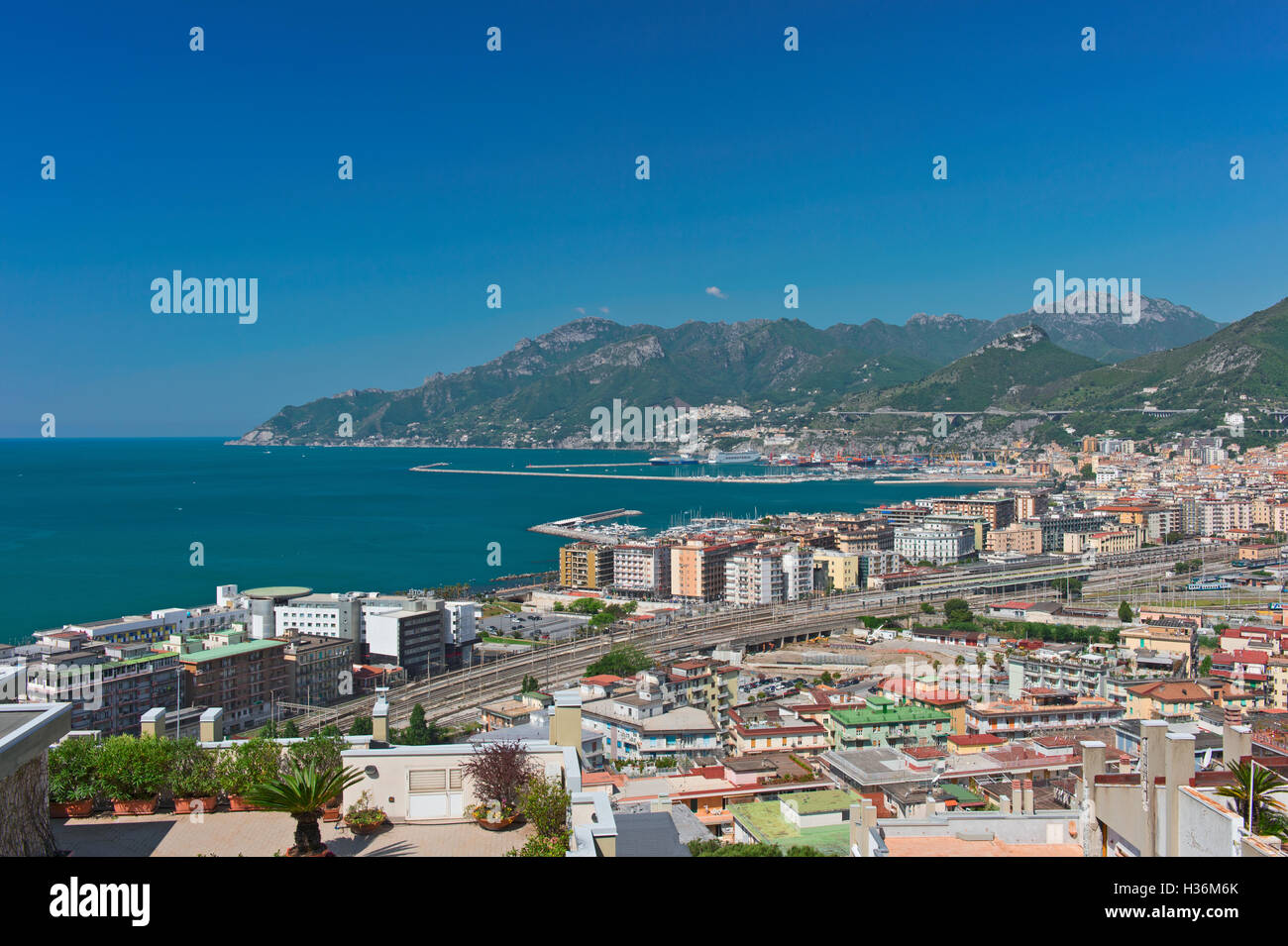 landscape of Salerno Stock Photo - Alamy