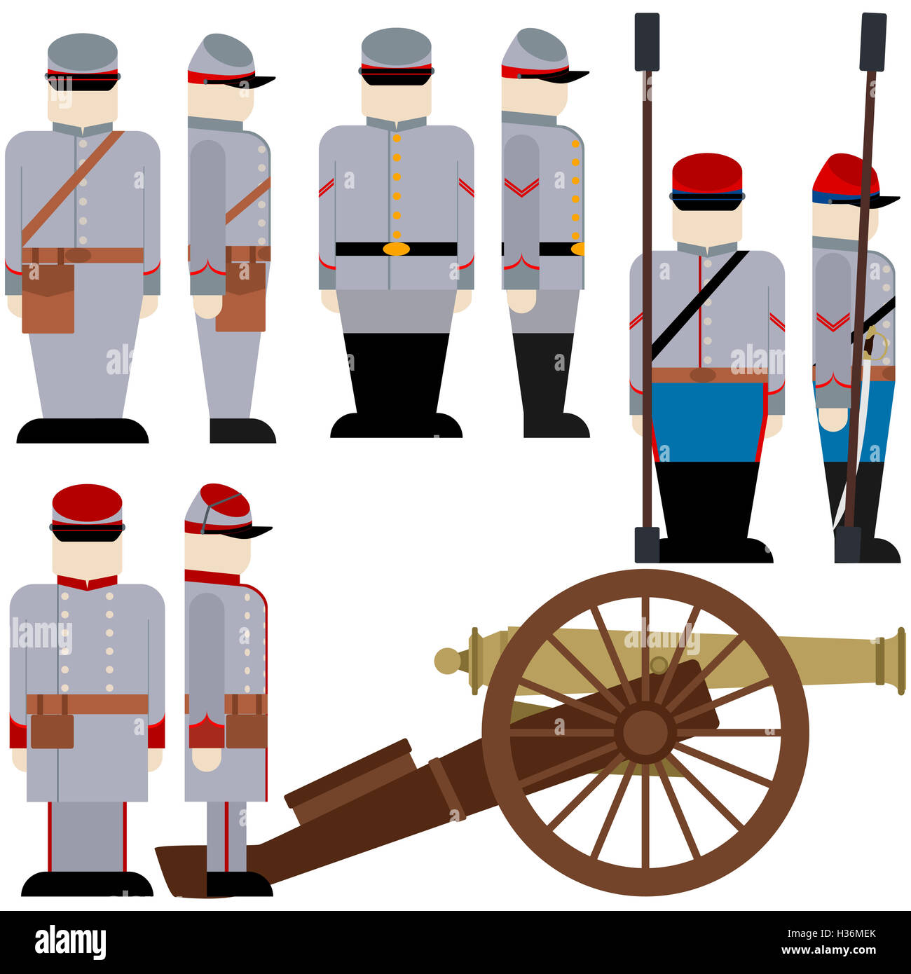 Civil war uniform drawing hi-res stock photography and images - Alamy