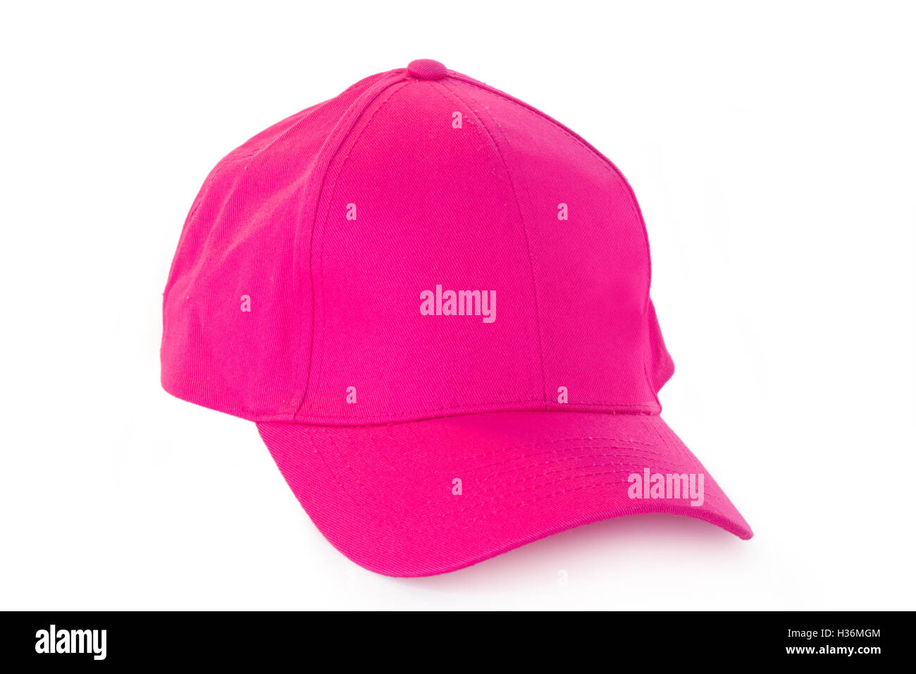 Pink cap hat isolated on white background Stock Photo - Alamy
