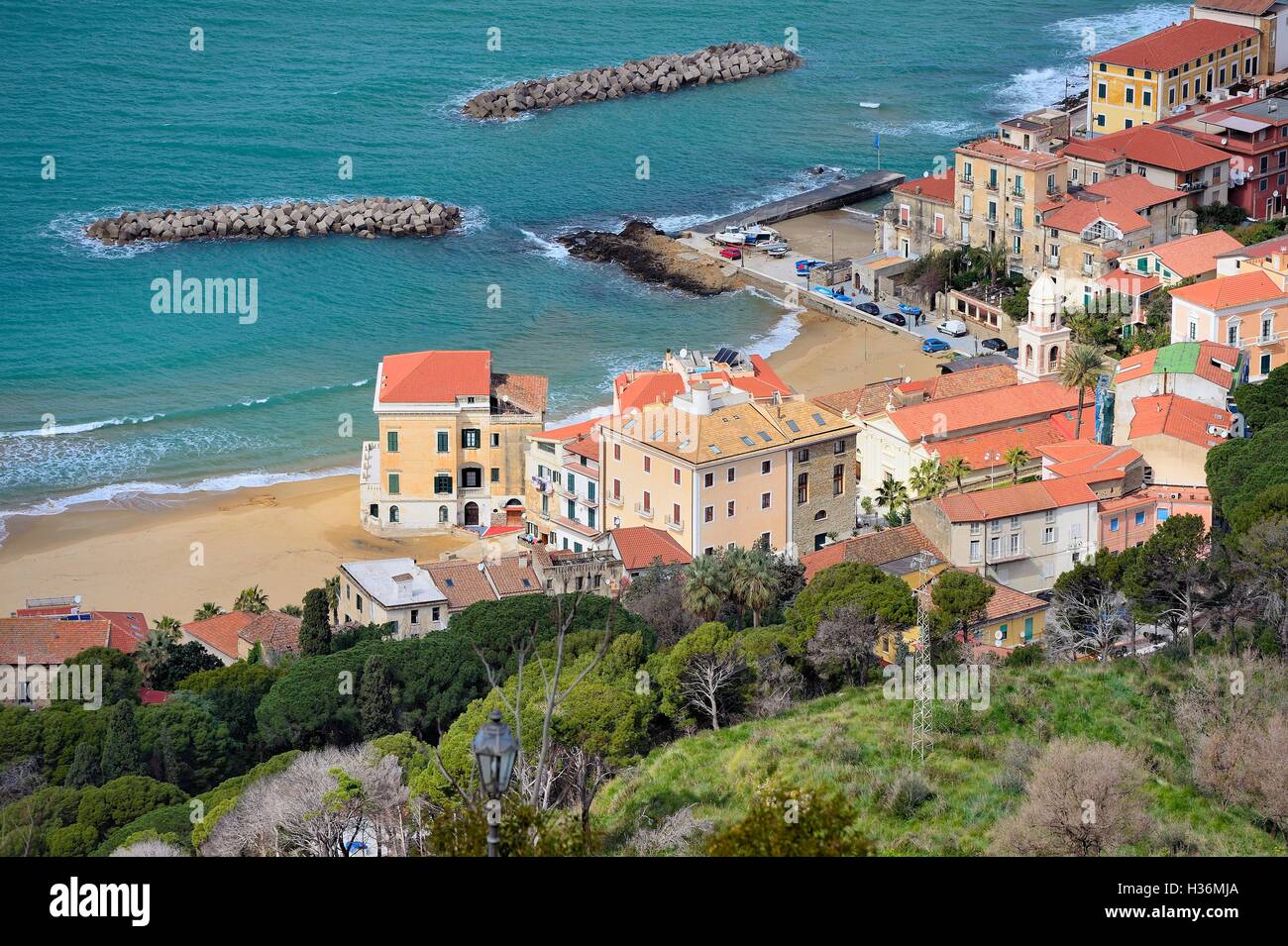 Santa Maria view from Castellabate Stock Photo - Alamy