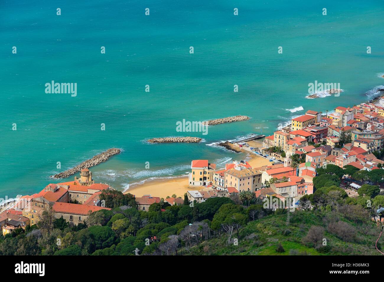 Santa Maria view from Castellabate Stock Photo - Alamy
