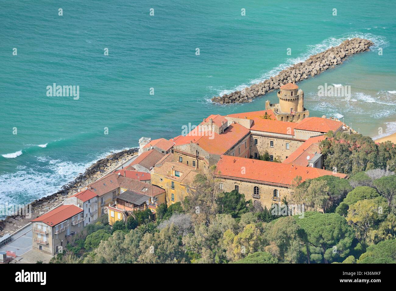 Santa Maria view from Castellabate Stock Photo - Alamy