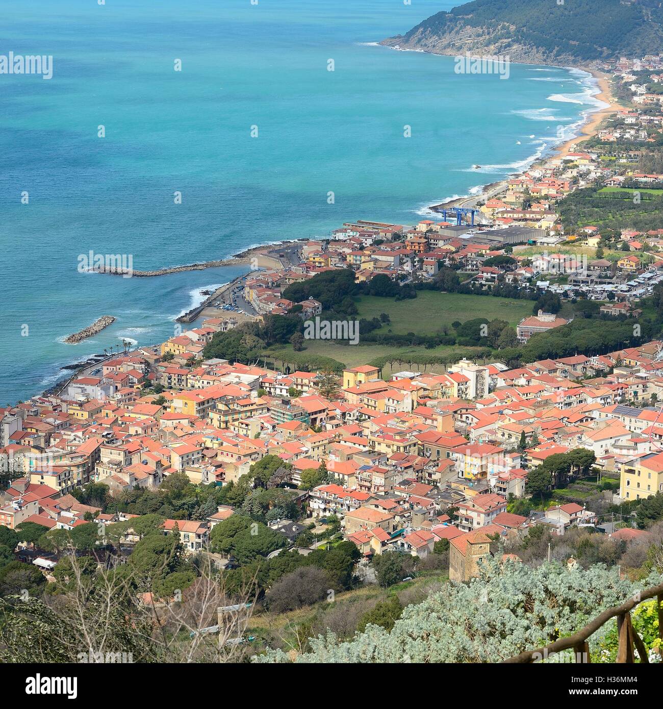 Santa Maria view from Castellabate Stock Photo - Alamy
