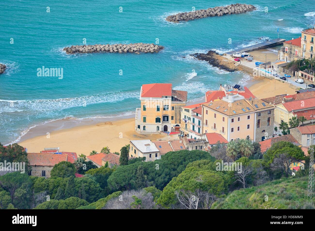 Santa Maria view from Castellabate Stock Photo - Alamy