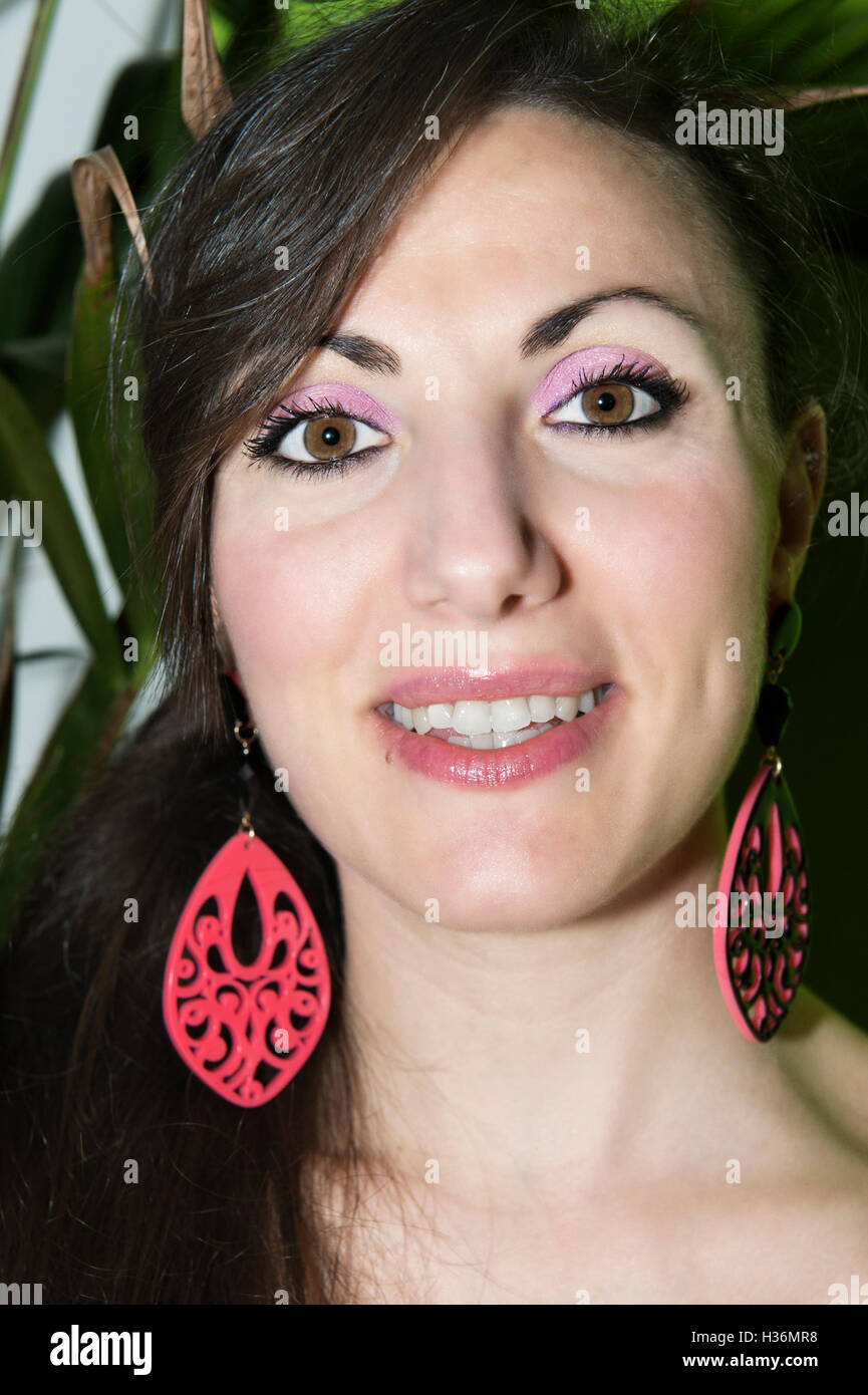 young woman relaxes Stock Photo - Alamy