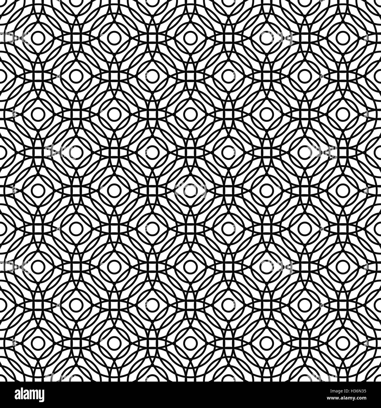 Seamless black and white grid pattern Stock Vector Image & Art - Alamy