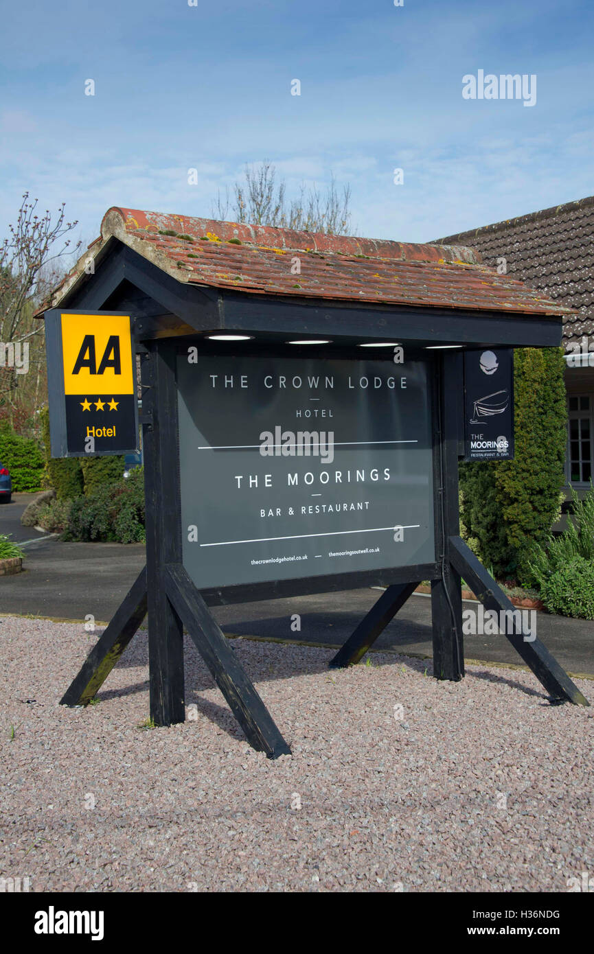The Moorings at the Crown Lodge, Outwell, Norfolk, UK Stock Photo - Alamy