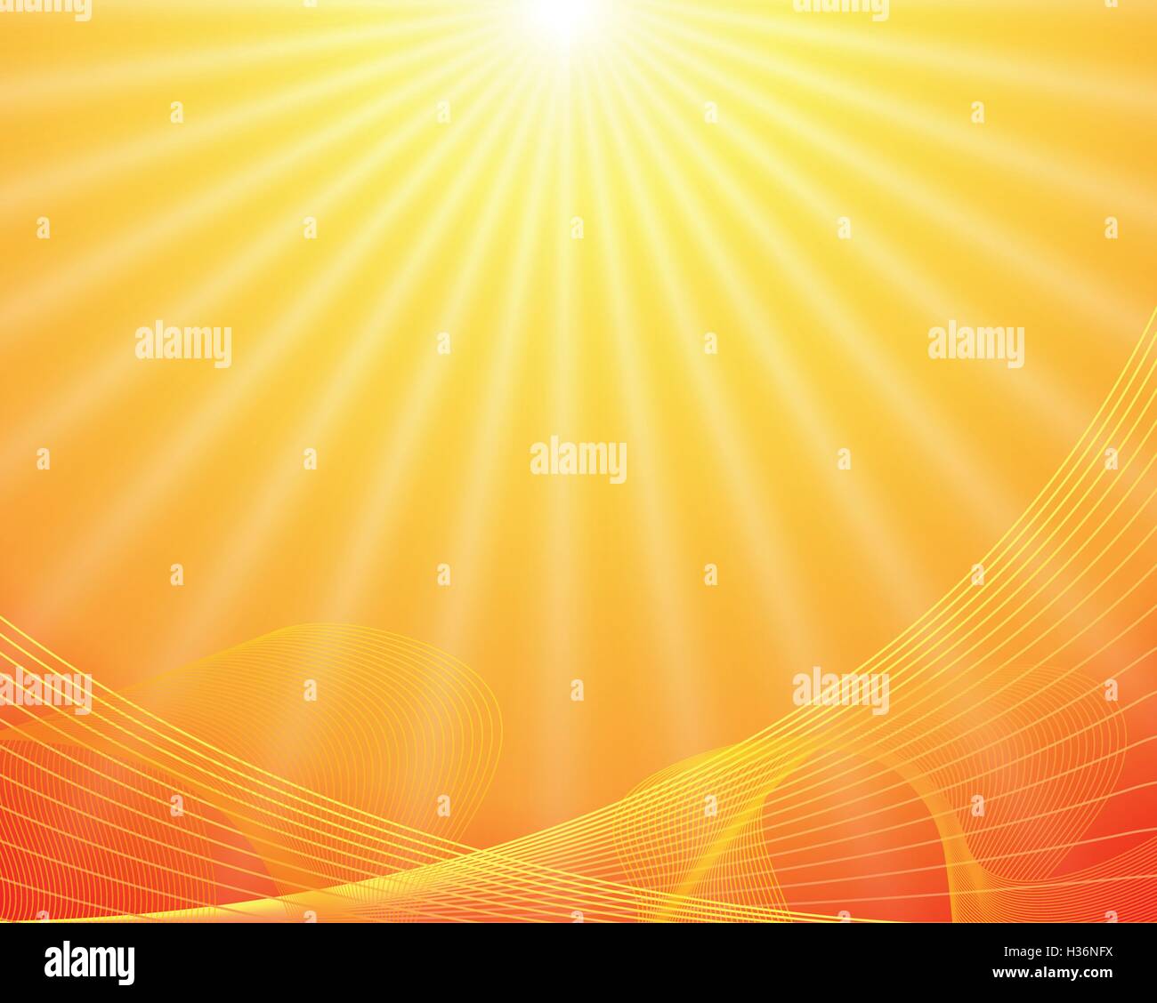 vector sun on yellow background Stock Vector Image & Art - Alamy