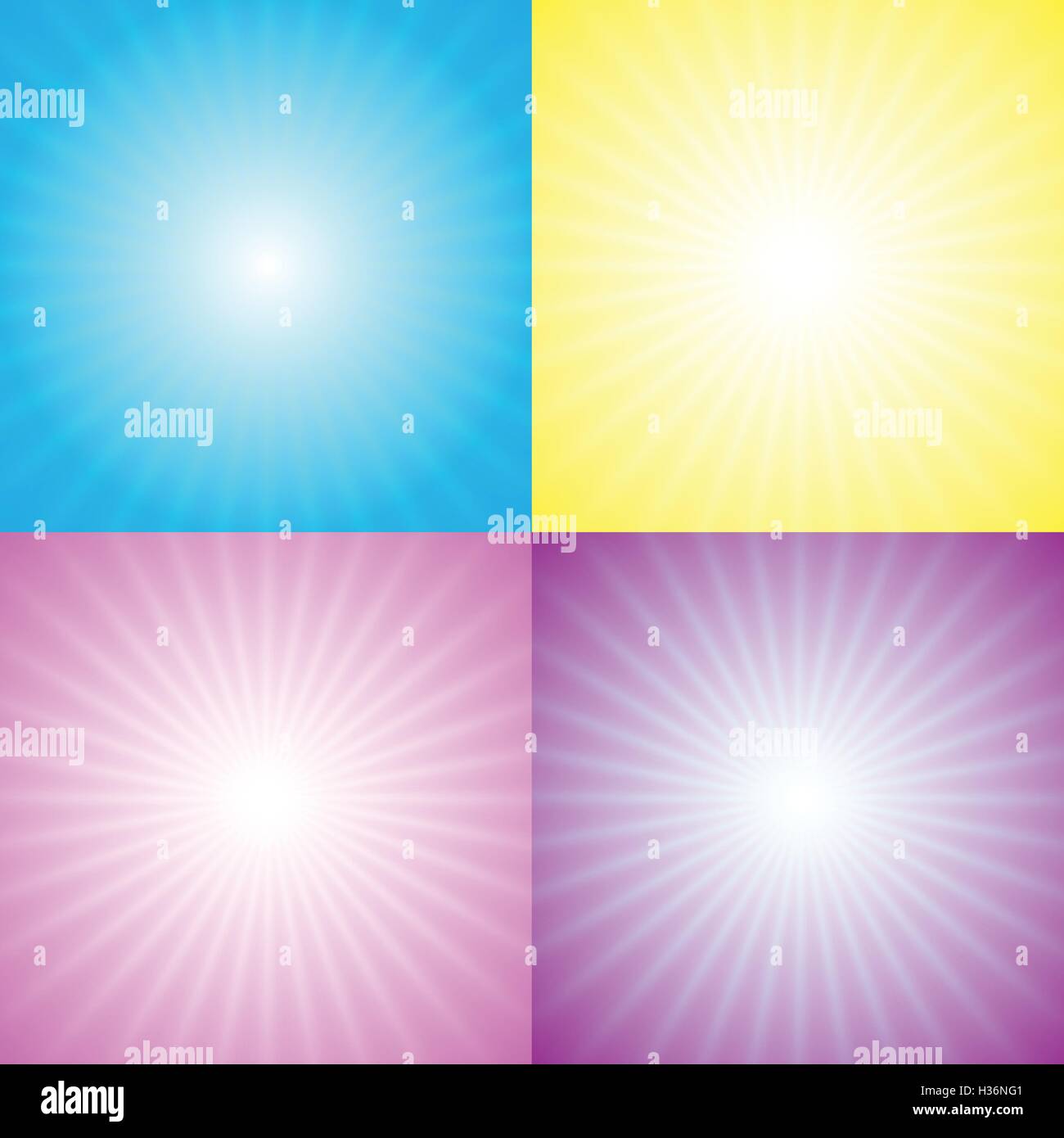 Beam blue starburst sunrays hi-res stock photography and images - Alamy