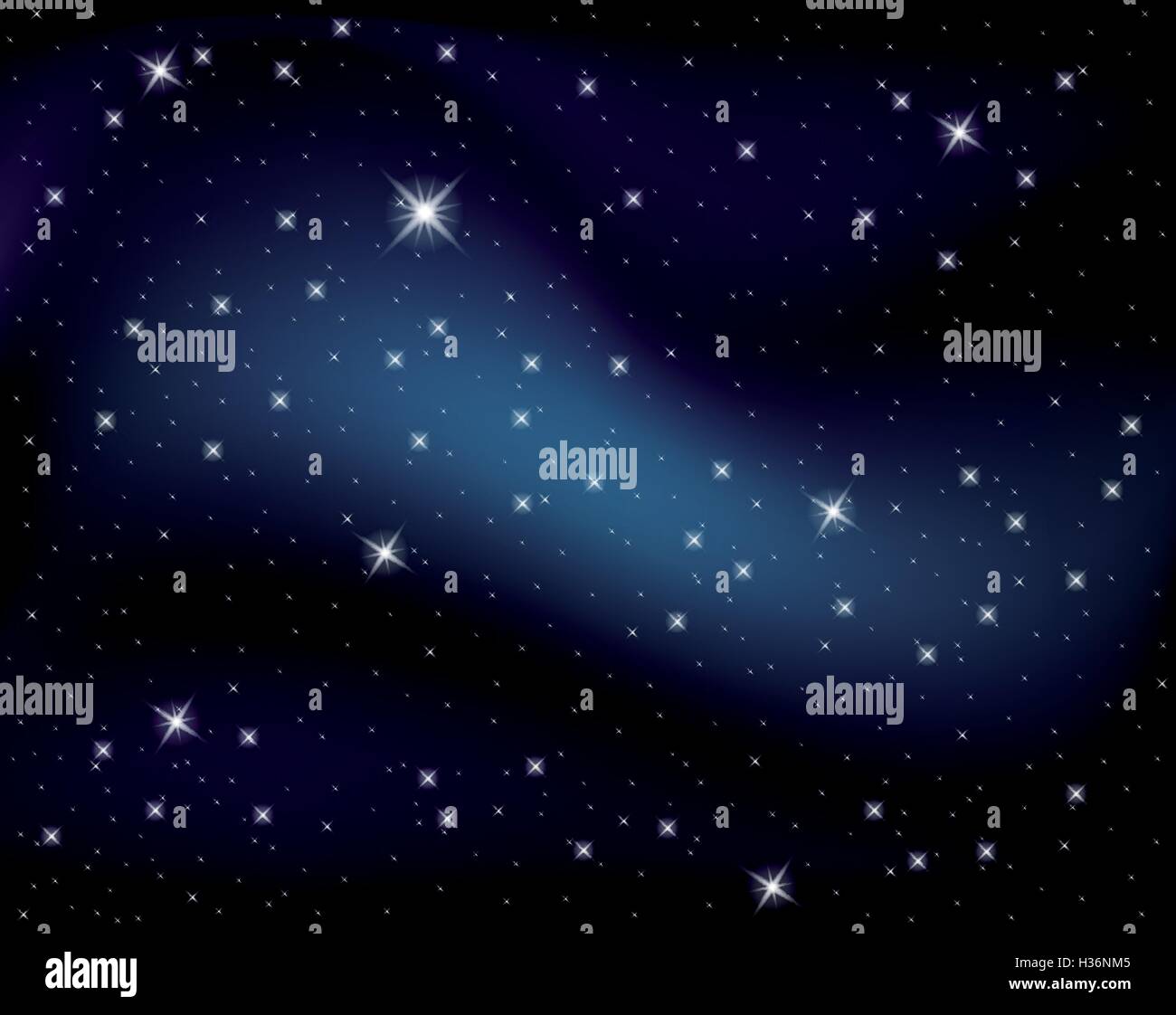 Sparkling nights sky with stars Stock Vector Image & Art - Alamy