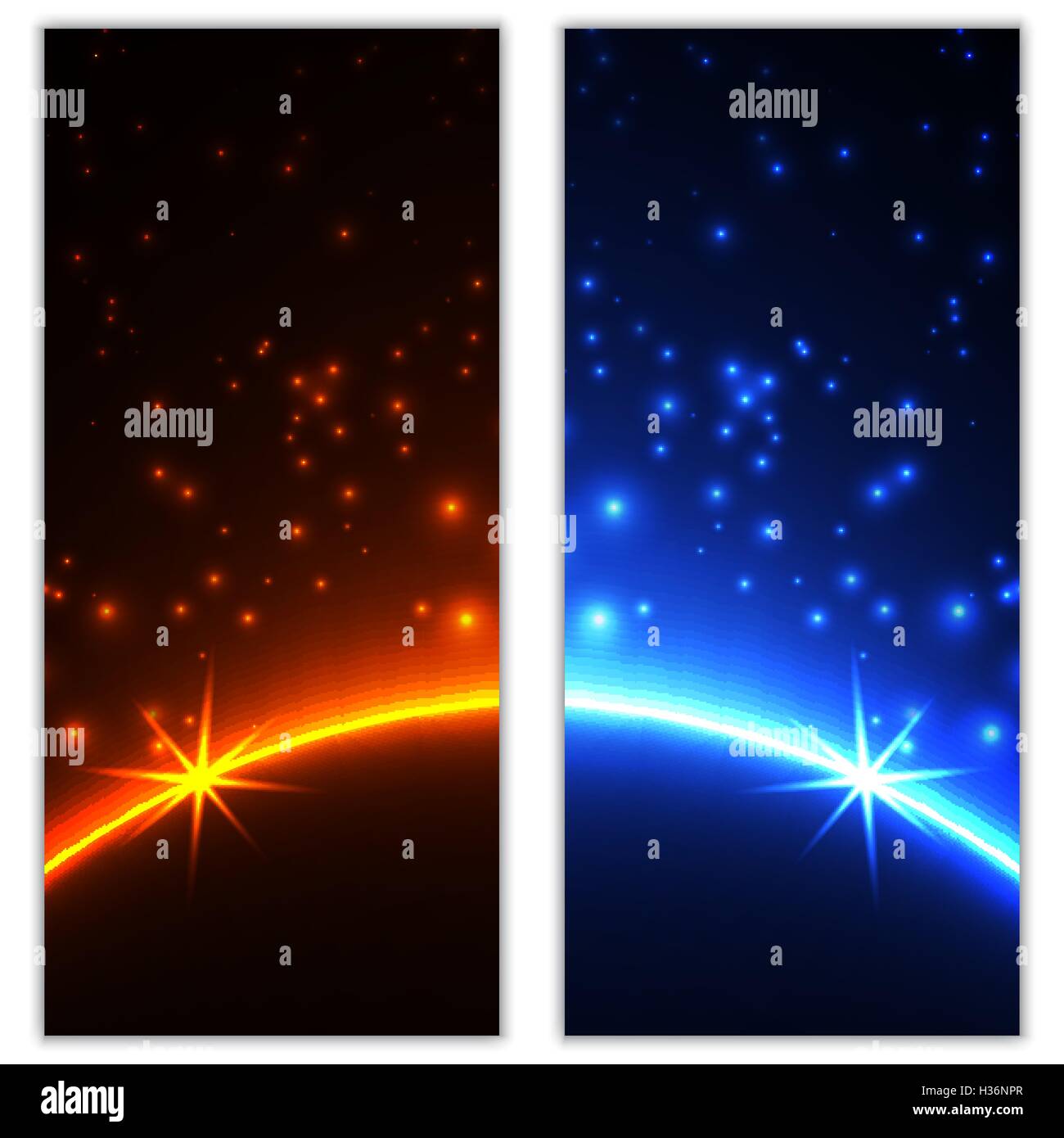 Planet earth sun flare Cut Out Stock Images & Pictures - Alamy