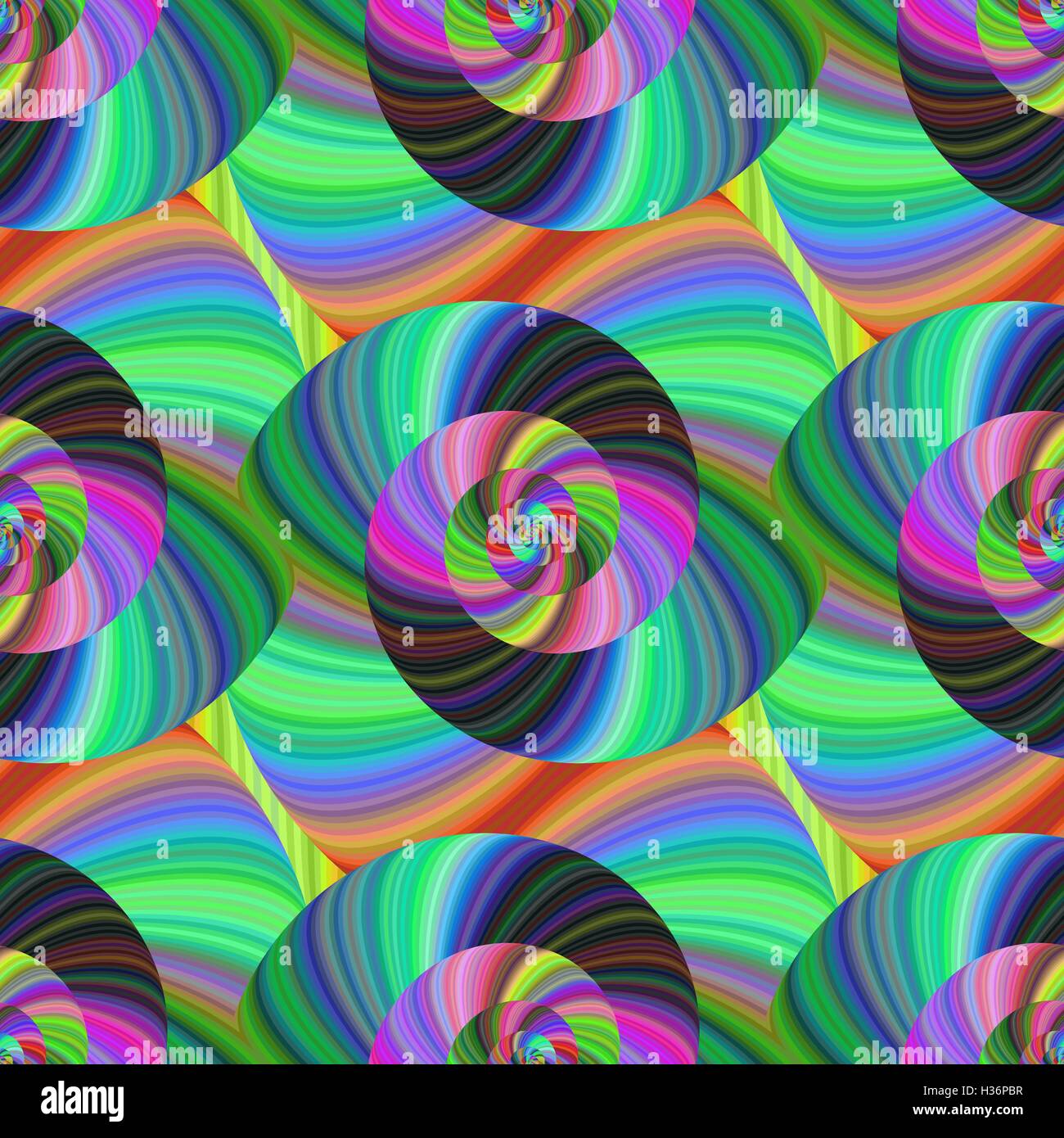 Abstract psychedelic seamless swirl pattern Stock Vector Image & Art ...