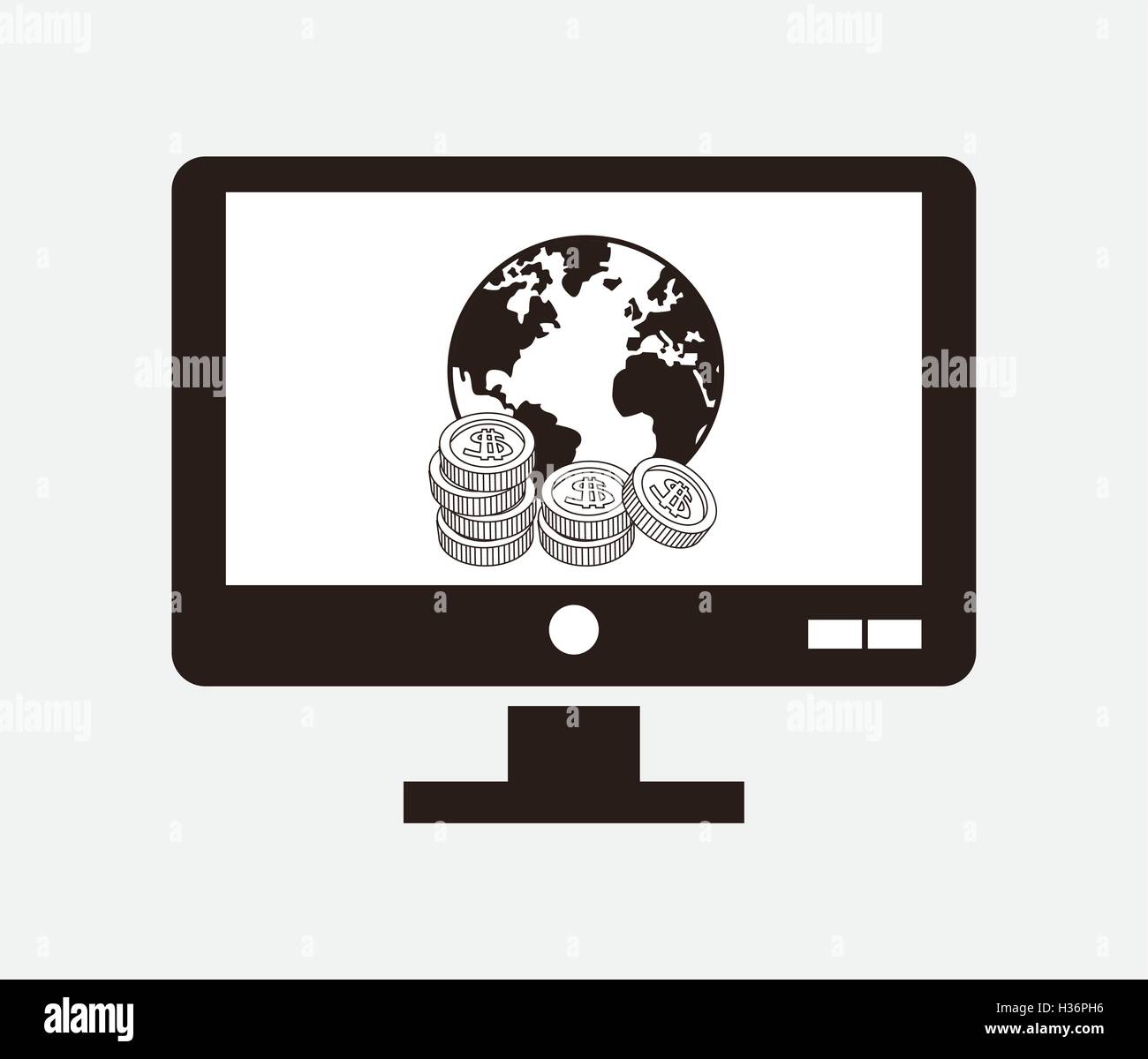 economy related icons line design image Stock Vector Image & Art - Alamy