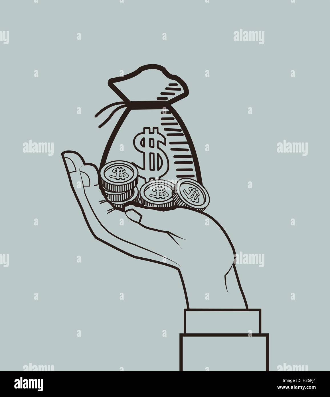 economy related icons line design image Stock Vector Image & Art - Alamy