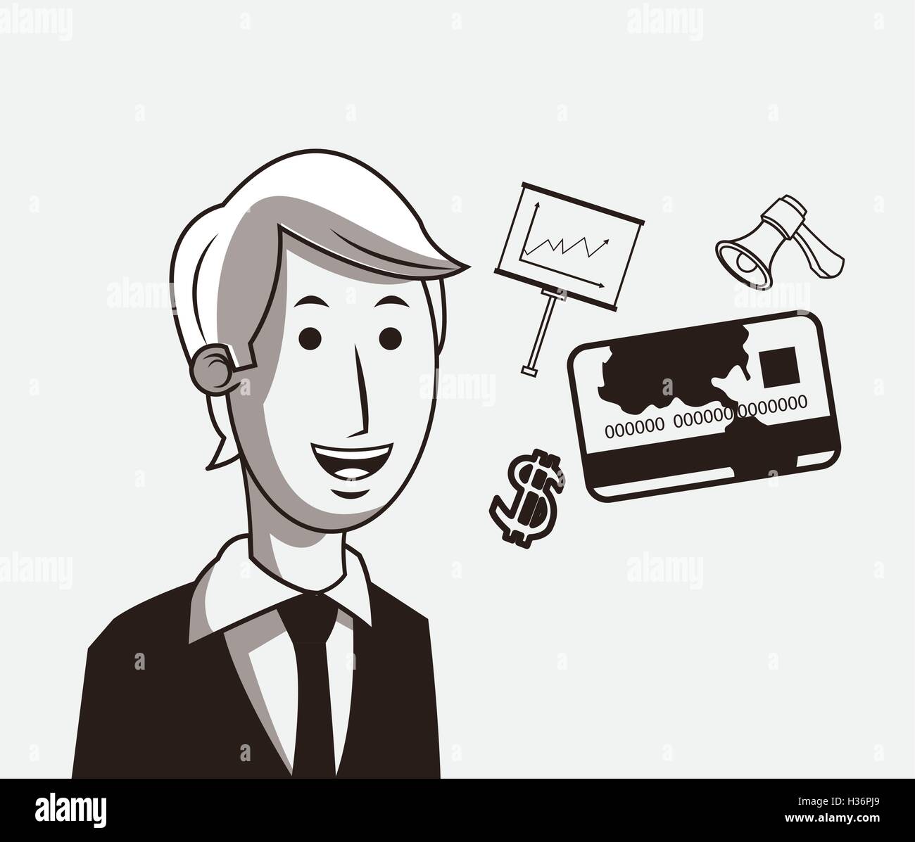 economy related icons line design image Stock Vector Image & Art - Alamy