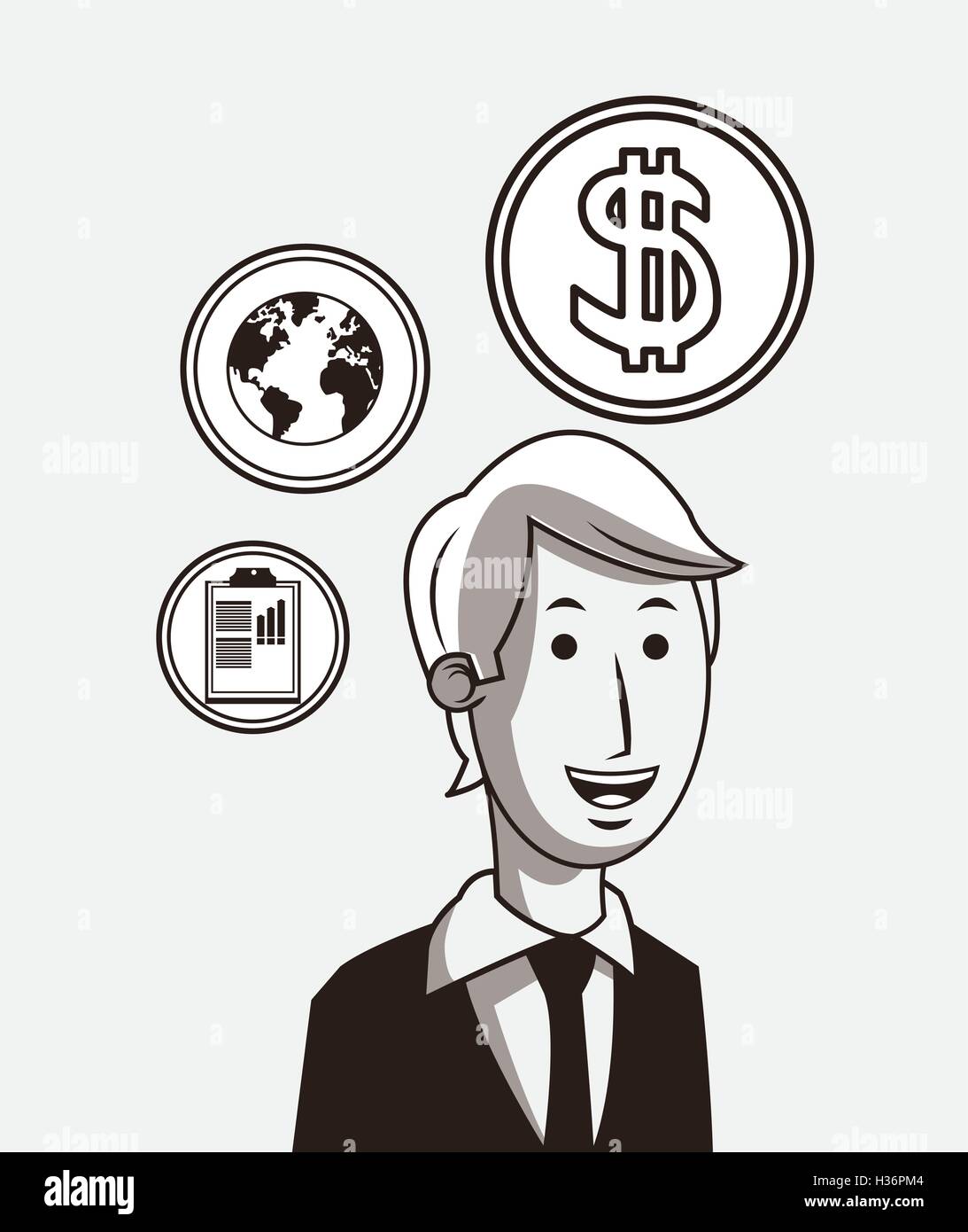 economy related icons line design image Stock Vector Image & Art - Alamy