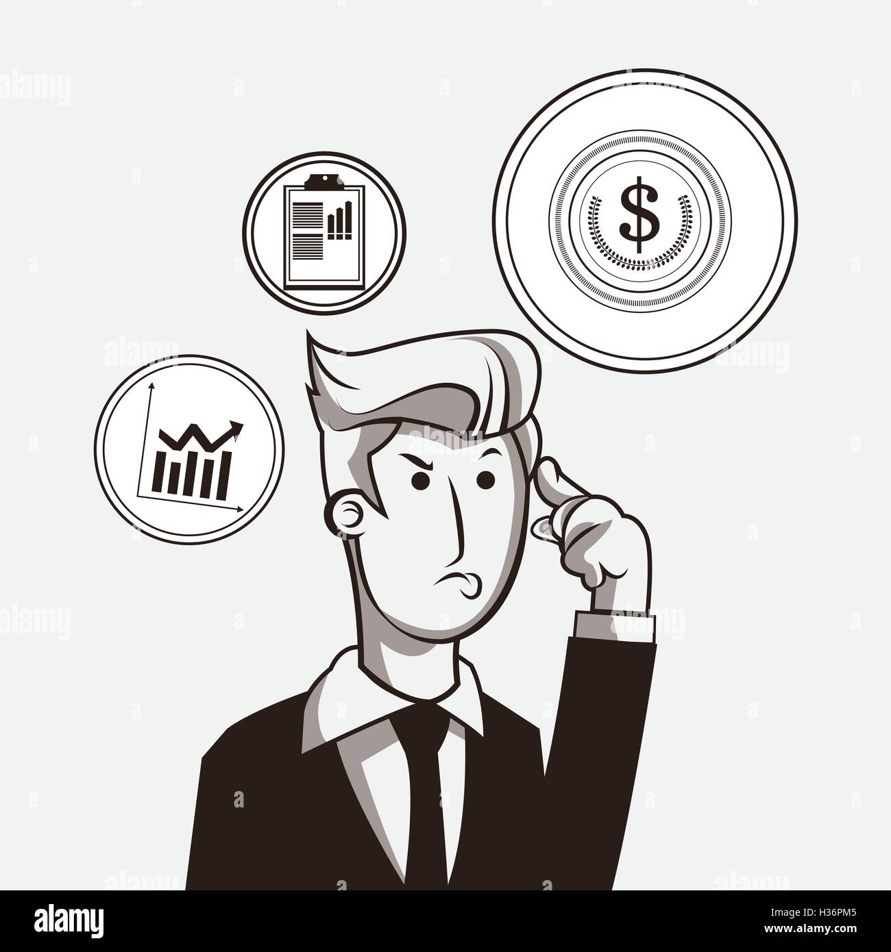 economy related icons line design image Stock Vector Image & Art - Alamy