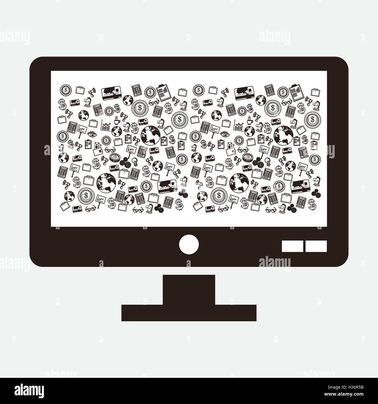 economy related icons line design image Stock Vector Image & Art - Alamy