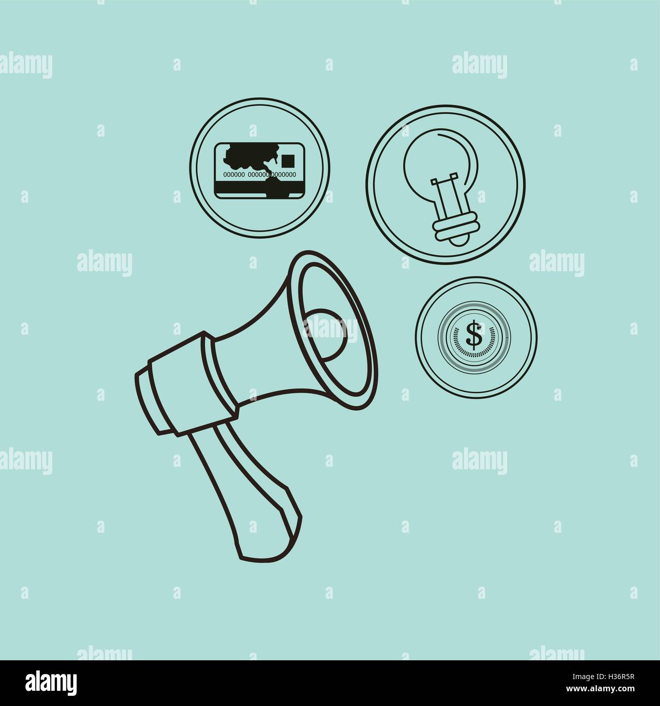 economy related icons line design image Stock Vector Image & Art - Alamy