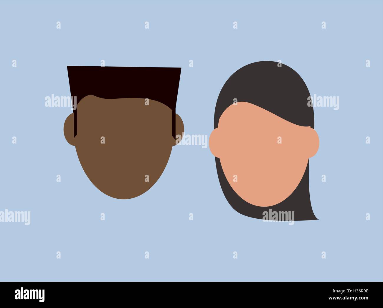people faceless heads image Stock Vector Image & Art - Alamy