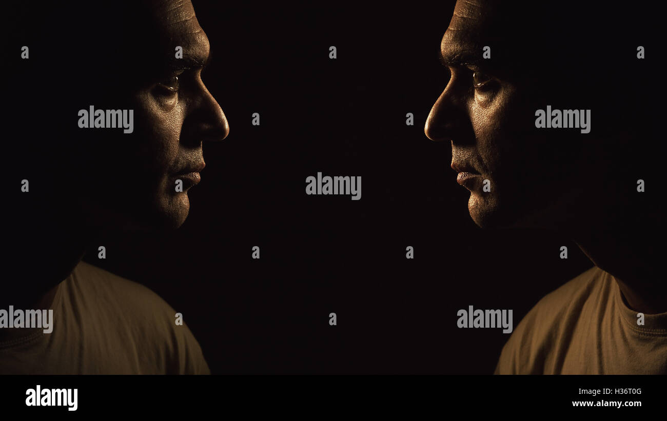 Two male portraits hi-res stock photography and images - Alamy