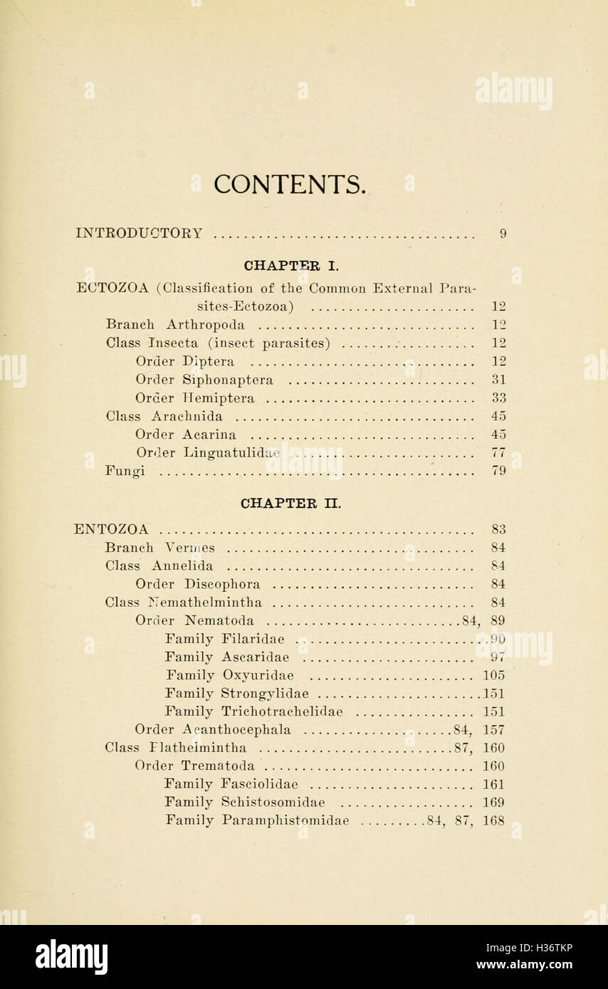 This work focuses on animal parasites and the diseases they cause ...