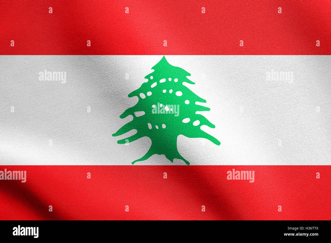 Lebanese national official flag. Patriotic symbol, banner, element ...