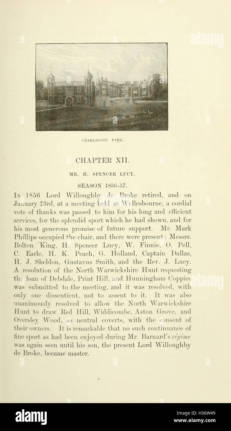 This collection of documents chronicles the history of the Warwickshire ...
