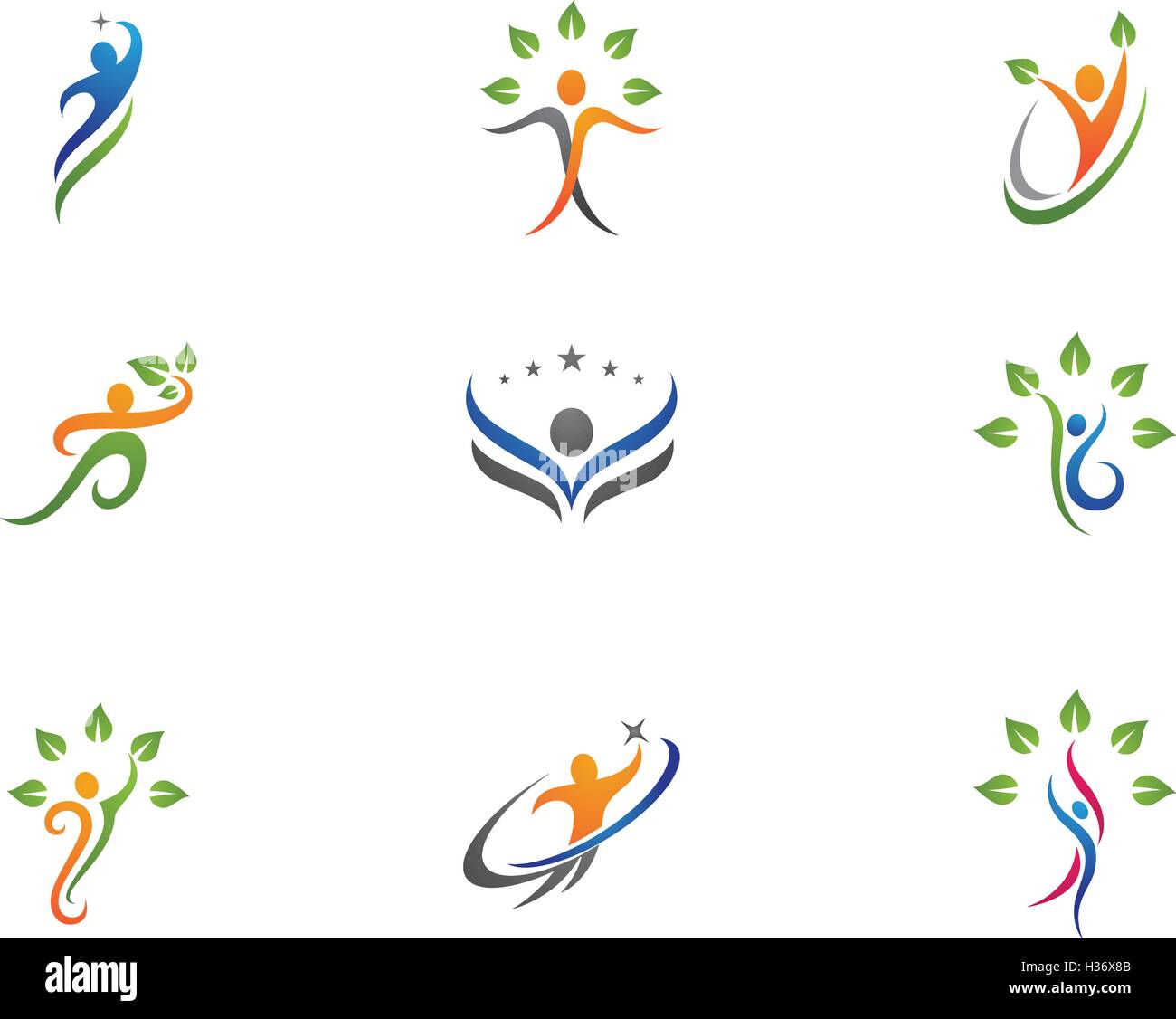 Health Logo Template Stock Vector Image & Art - Alamy