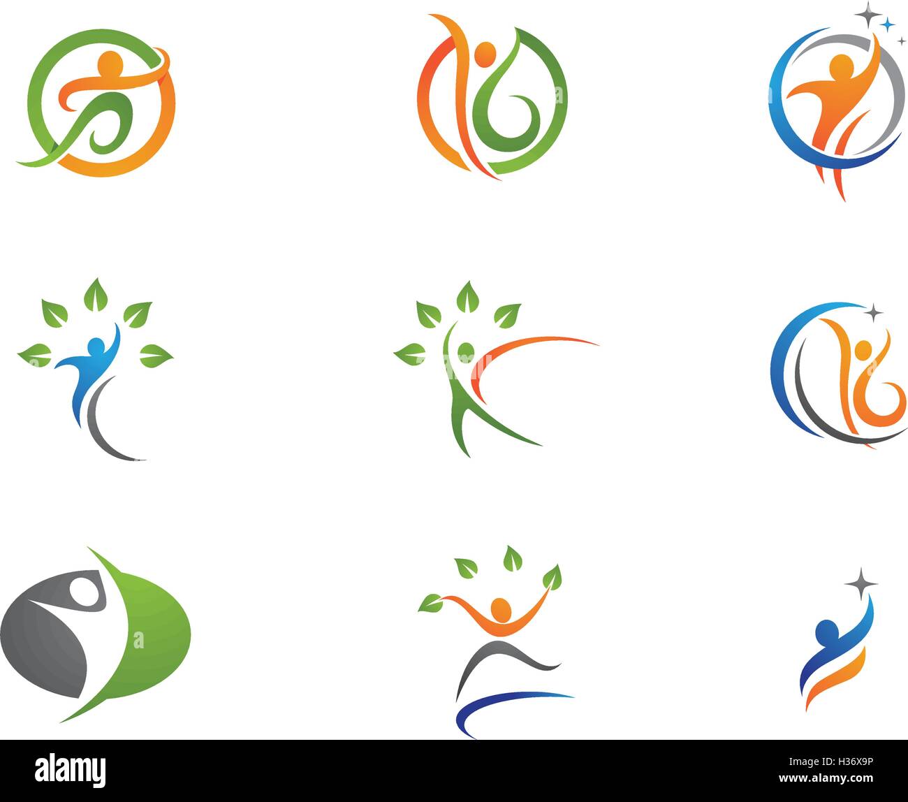 Health Logo Template Stock Vector Image & Art - Alamy
