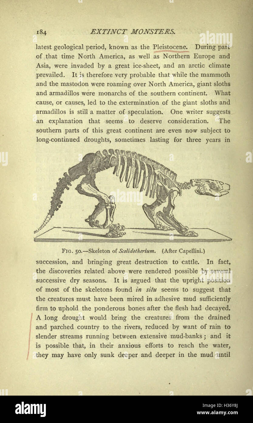 Extinct monsters map hi-res stock photography and images - Alamy