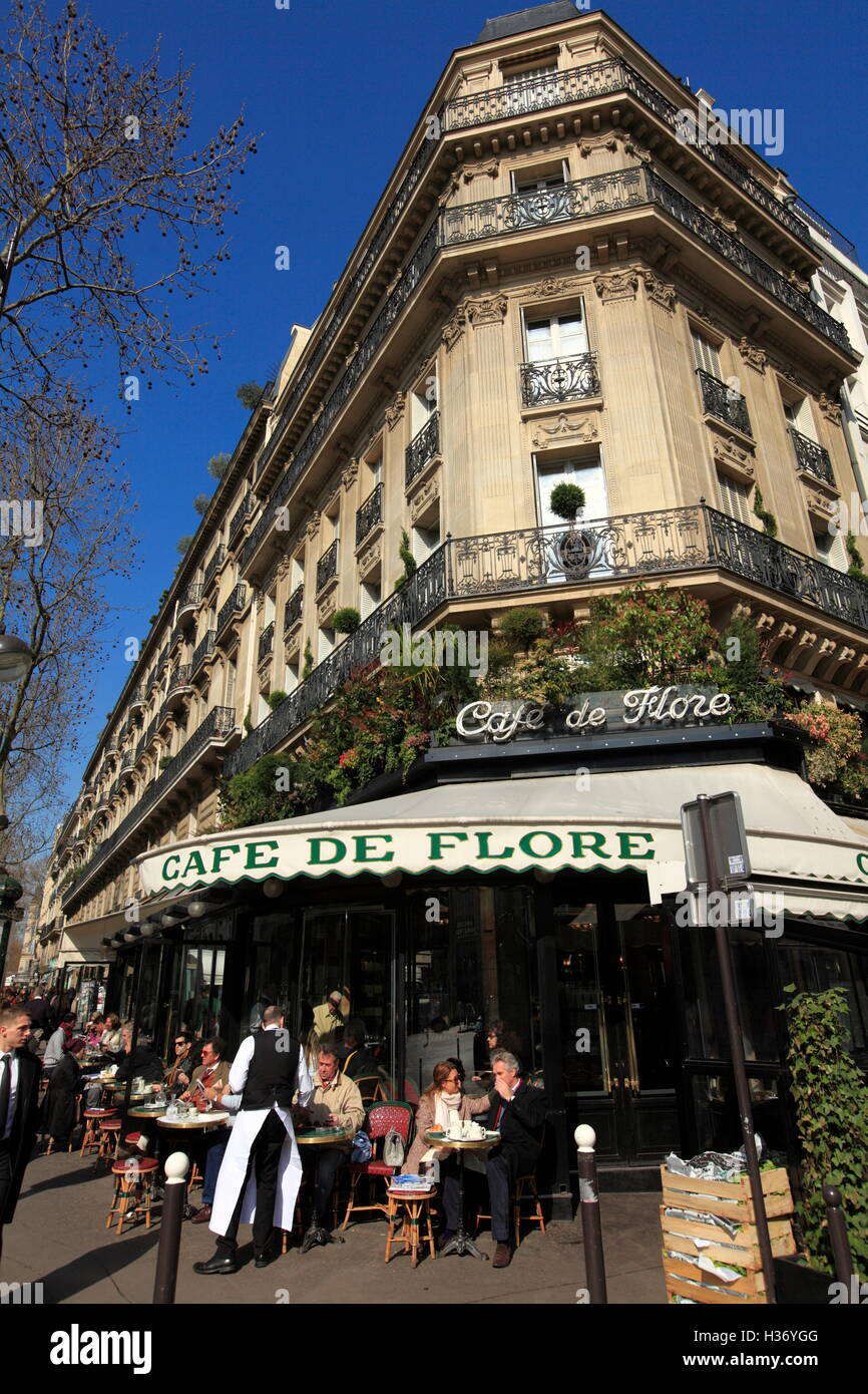 Cafe de Flore.Paris.France Stock Photo - Alamy